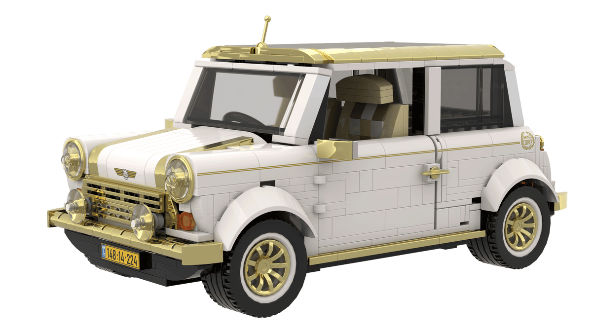 Gold Edition Mini Cooper Set (V3) | LEGO AFOL MOCs | LVLUP Design
